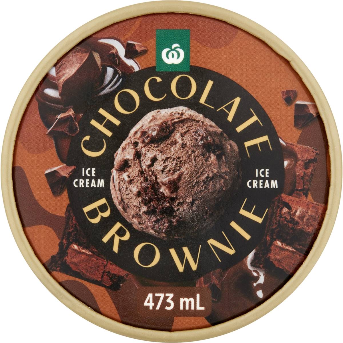 Woolworths Chocolate Brownie Ice Cream 473ml | Woolworths