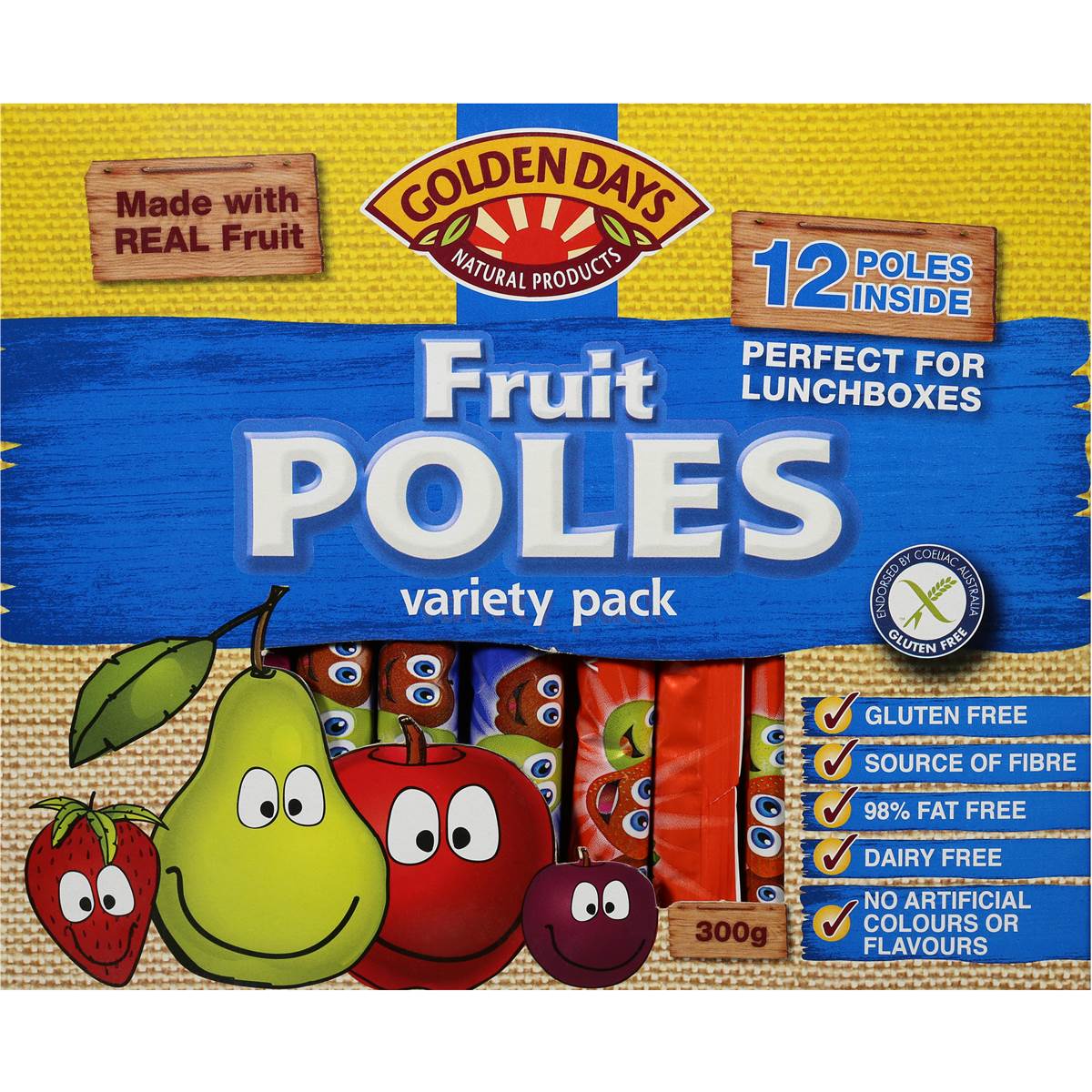 Golden Days Snacks Poles Variety Pack 300g | Woolworths