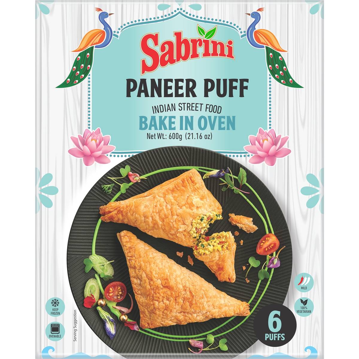 Sabrini Paneer Puff 600g | Woolworths