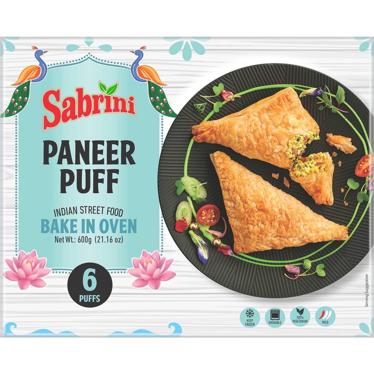 Sabrini Paneer Puff 600g | Woolworths