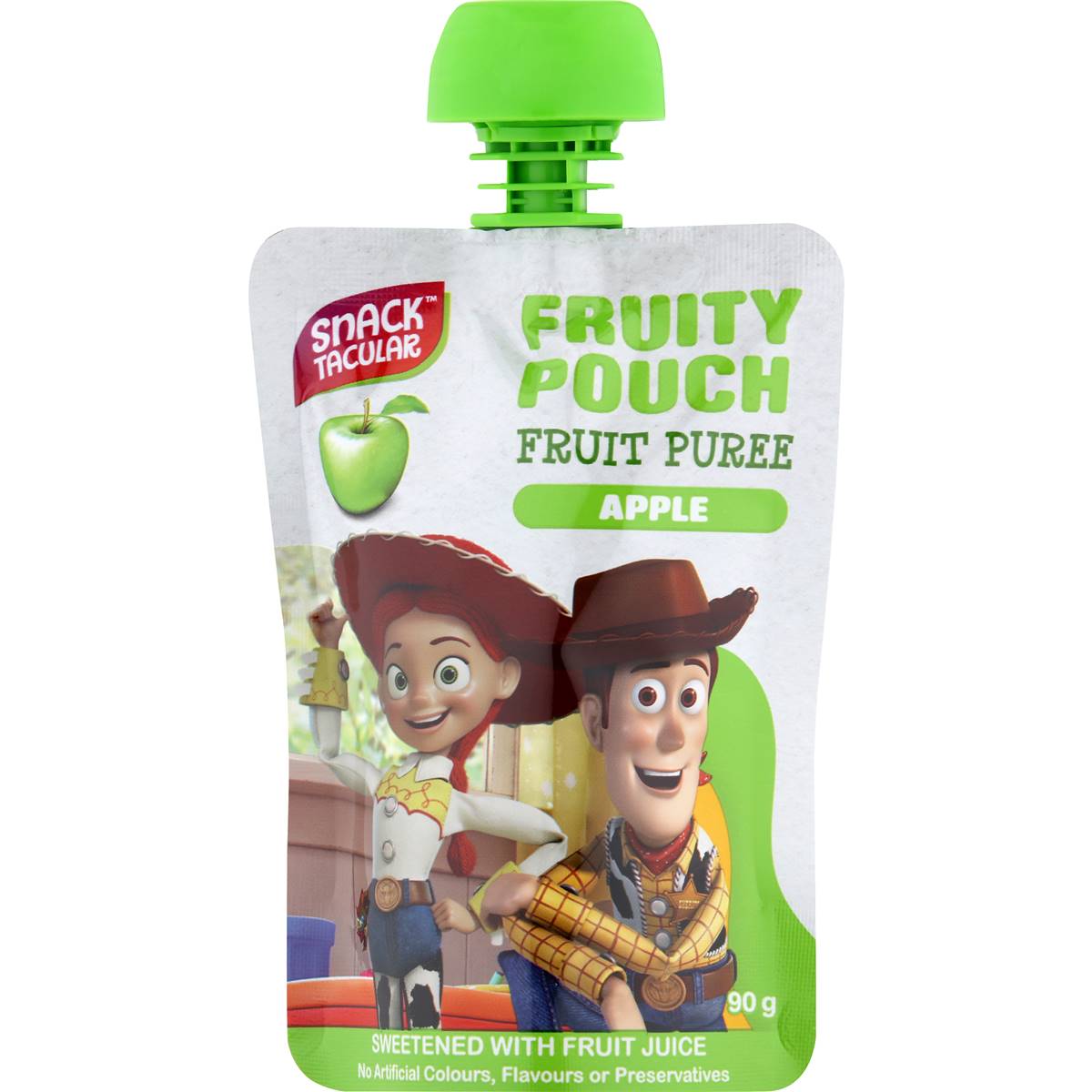 Snacktacular Fruity Pouch Puree Apple 90g X 5 Pack | Woolworths