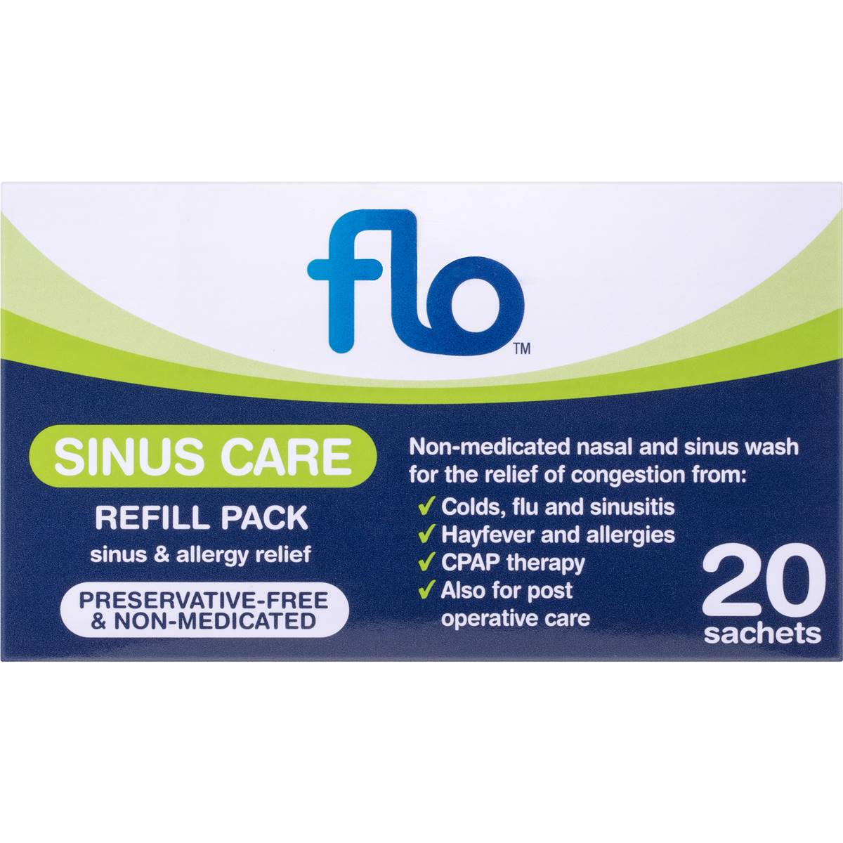 Flo Sinus Care Refill Sachets 20 Pack | Woolworths