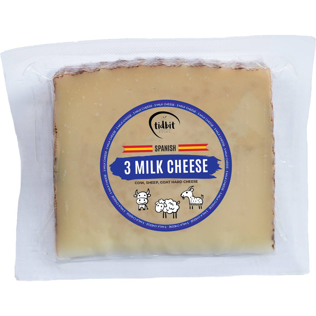 Tidbit Foods Spanish 3 Milk Cheese 150g | Woolworths