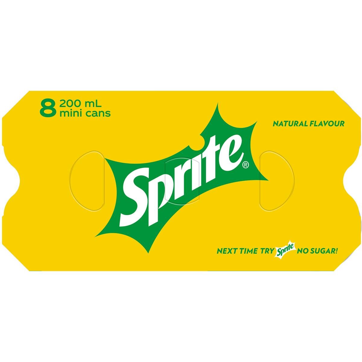 Sprite Mini Cans 200ml X8 Pack | Woolworths