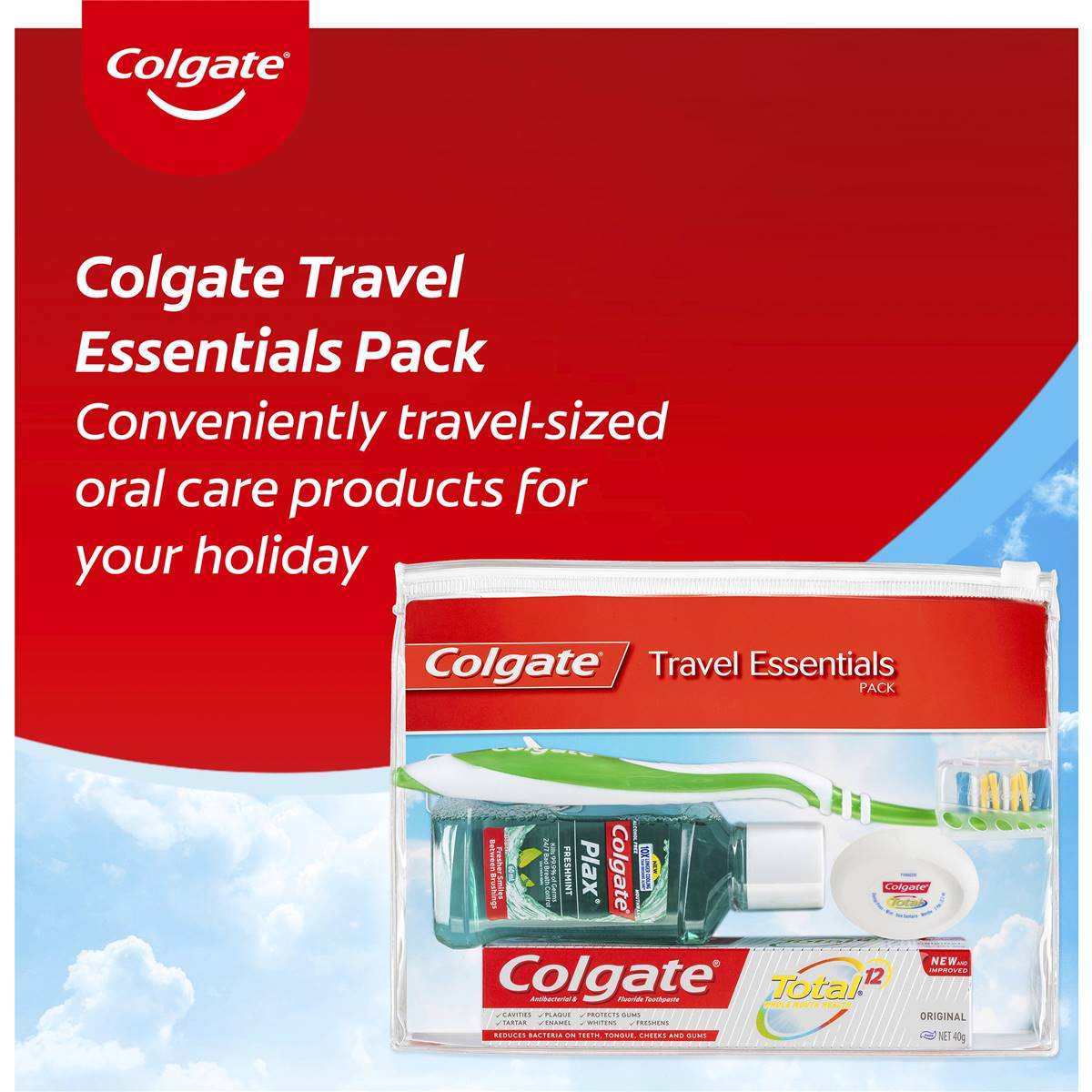 Colgate Travel Pack Toothbrush & Toothpaste Each | Woolworths Colgate Travel Pack Toothbrush & Toothpaste Each | Woolworths