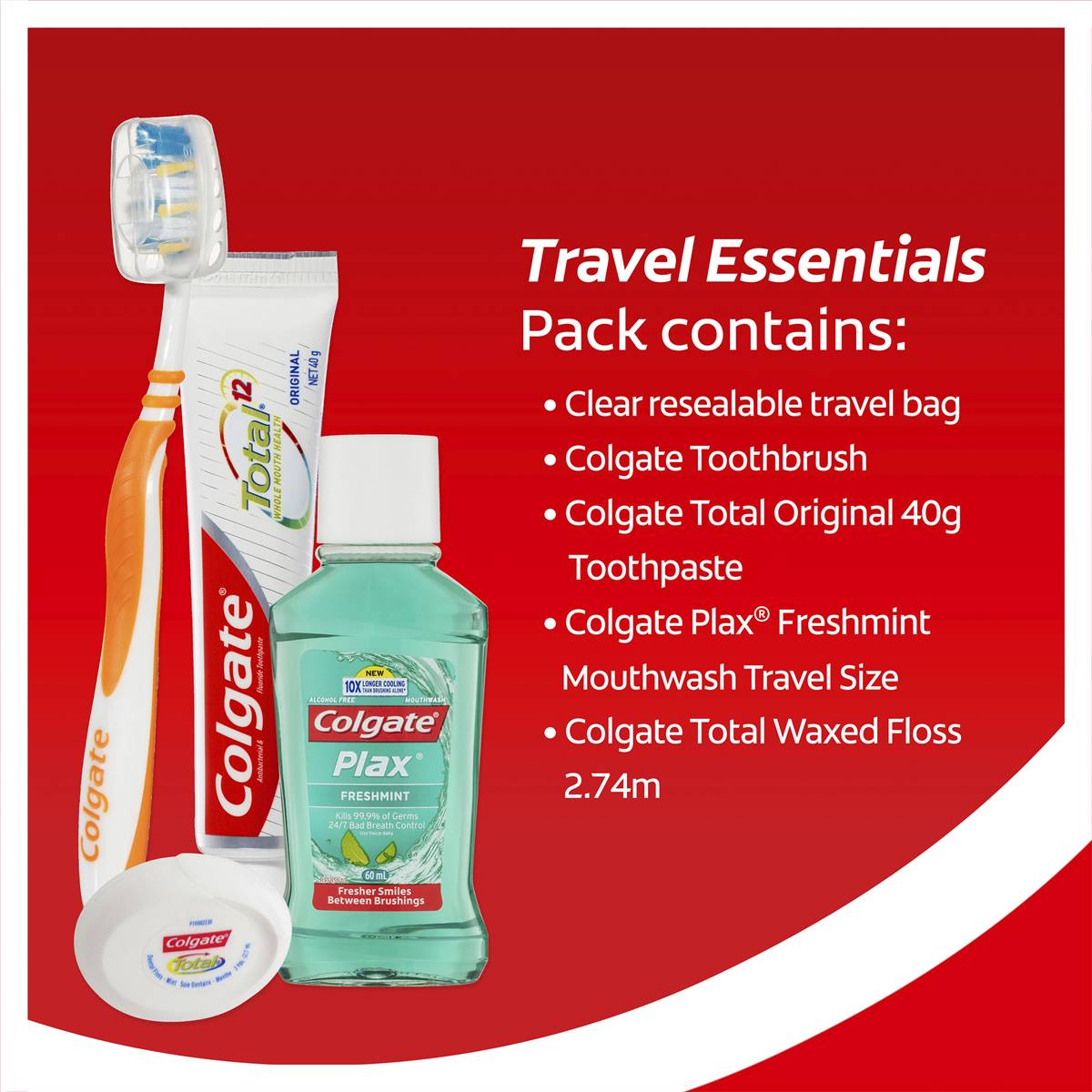 Colgate Travel Pack Toothbrush & Toothpaste Each | Woolworths Colgate Travel Pack Toothbrush & Toothpaste Each | Woolworths