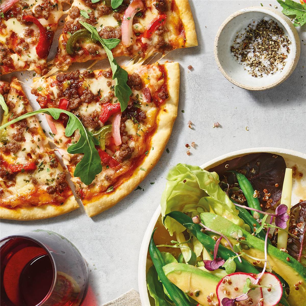 Mccain Rustica Thin & Crispy Australian Angus Beef Pizza 370g | Woolworths