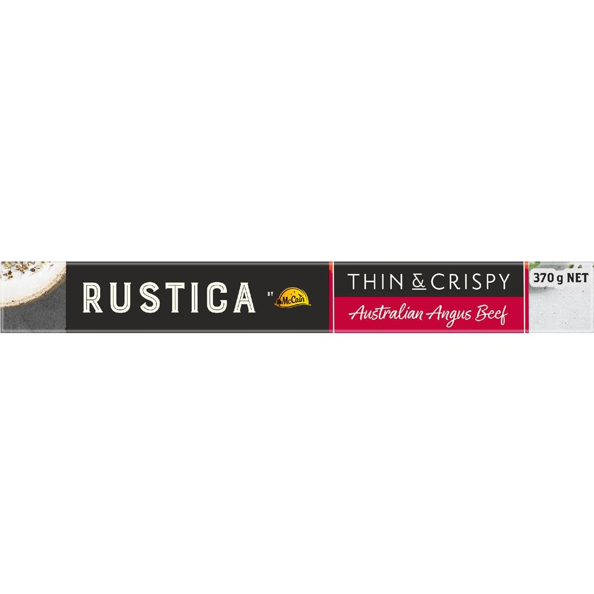 Mccain Rustica Thin & Crispy Australian Angus Beef Pizza 370g | Woolworths