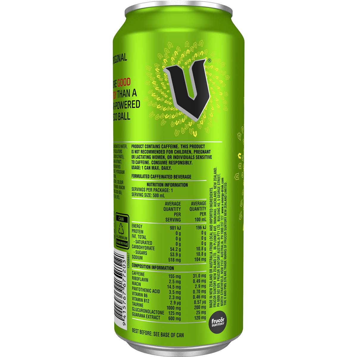 V Energy Energy Drink 500ml | Woolworths