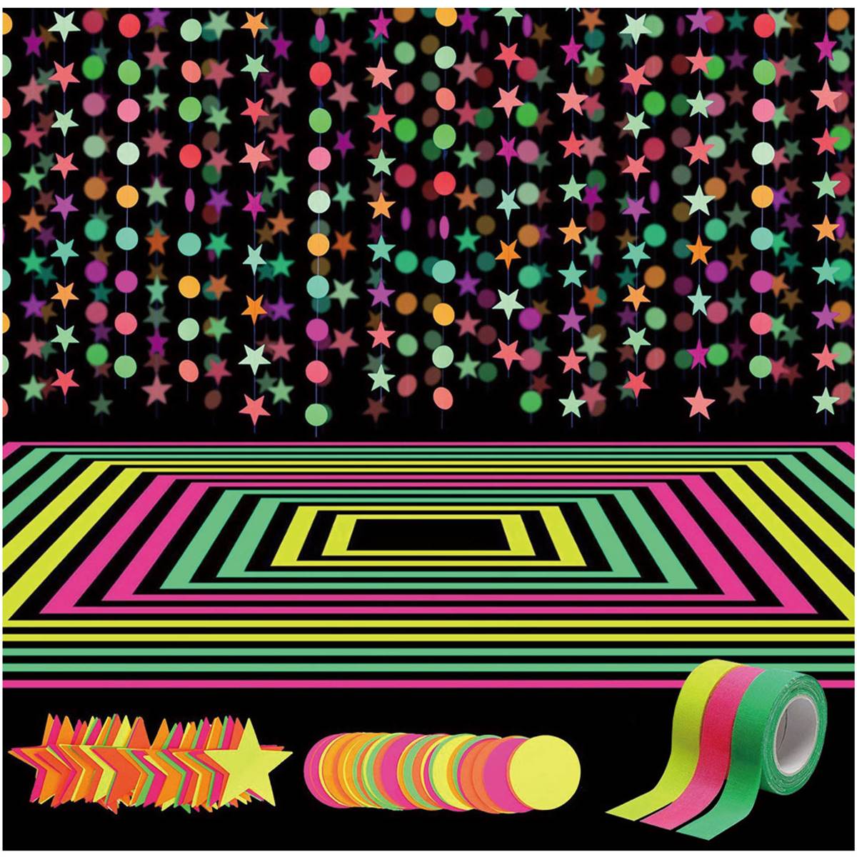 Whiz Pop Bang Fluorescent Party Decoration Kit Each | Woolworths