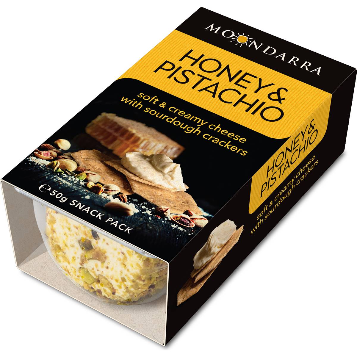 Moondarra Cream Cheese Honey & Pistachio Snack Pack 50g | Woolworths