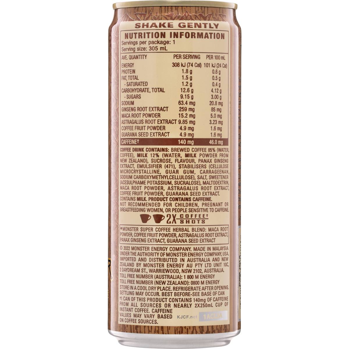 Monster Java Loca Moca Super Coffee 305ml | Woolworths