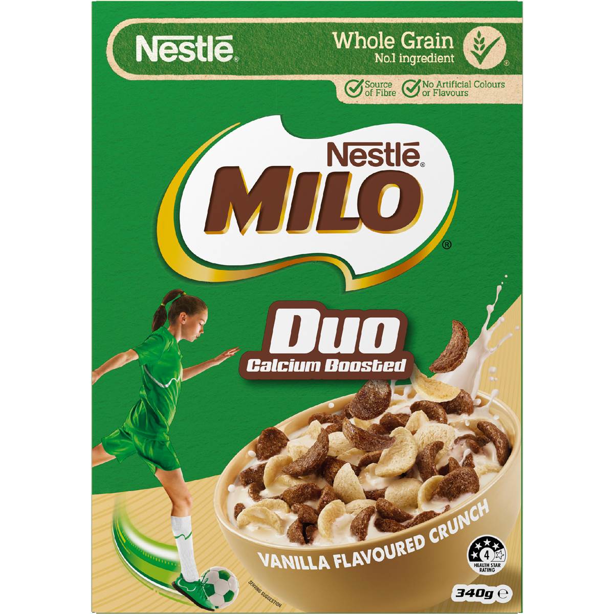 Nestle Milo Duo Breakfast Cereal 340g | Woolworths