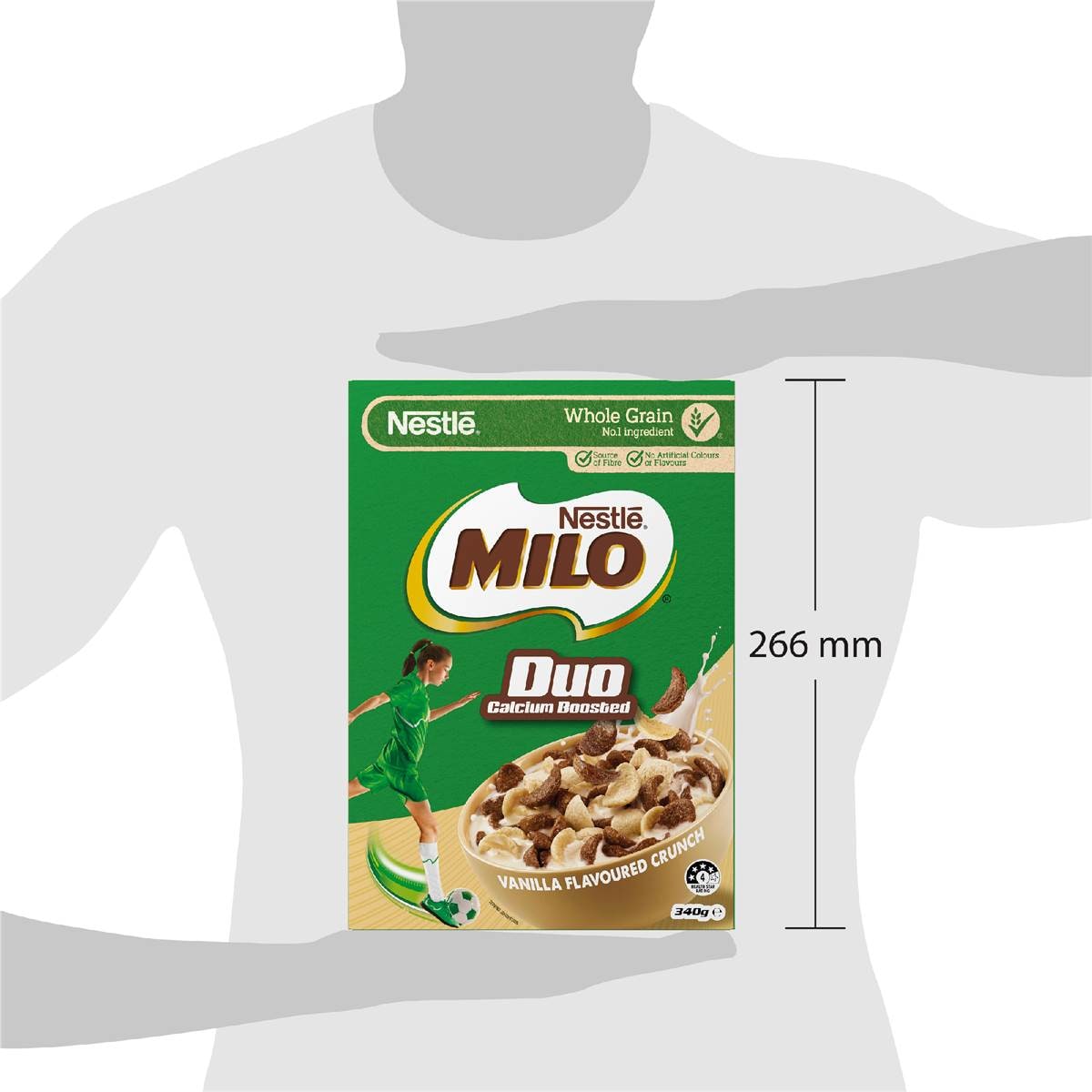 Nestle Milo Duo Breakfast Cereal 340g | Woolworths