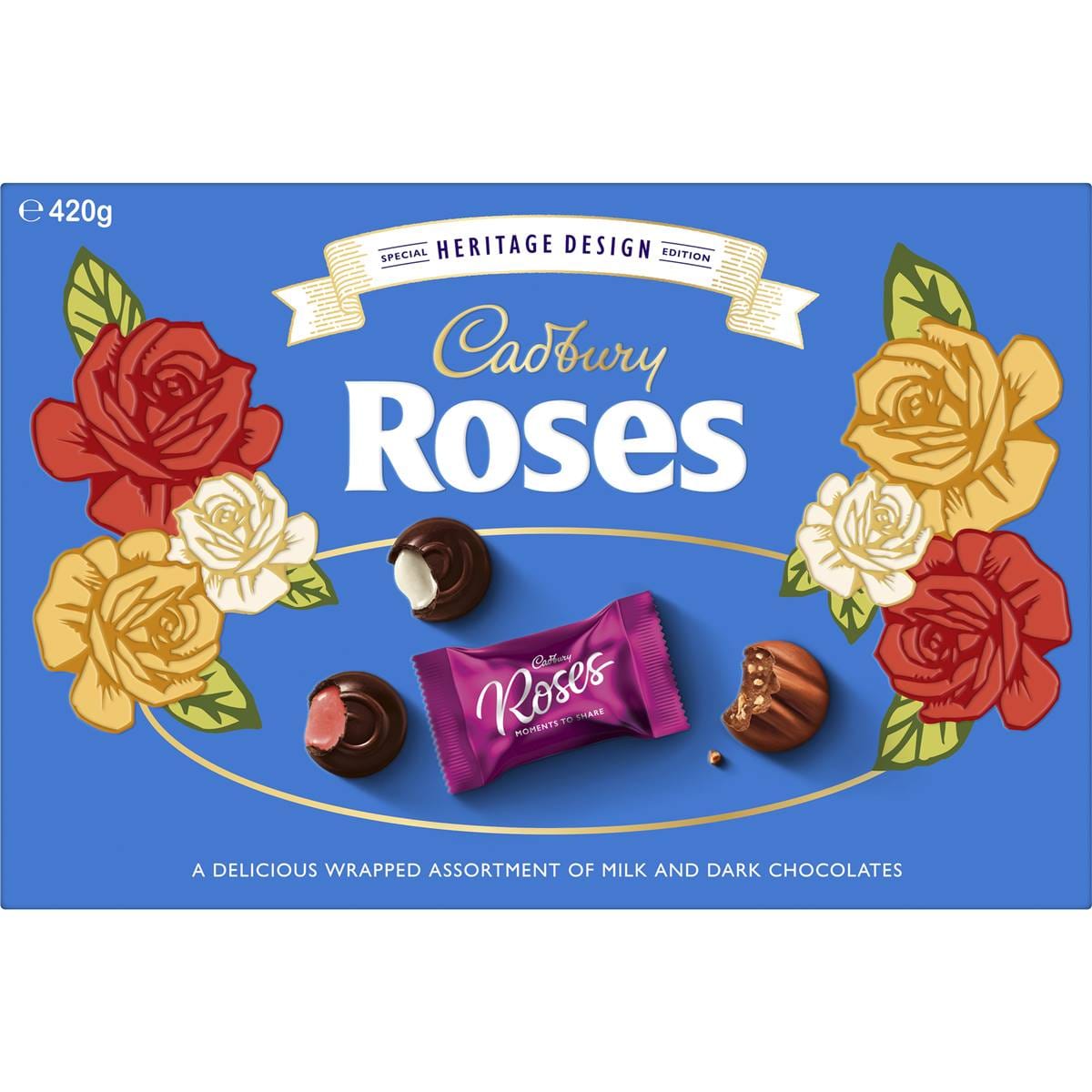 Cadbury Roses Heritage 420g | Woolworths
