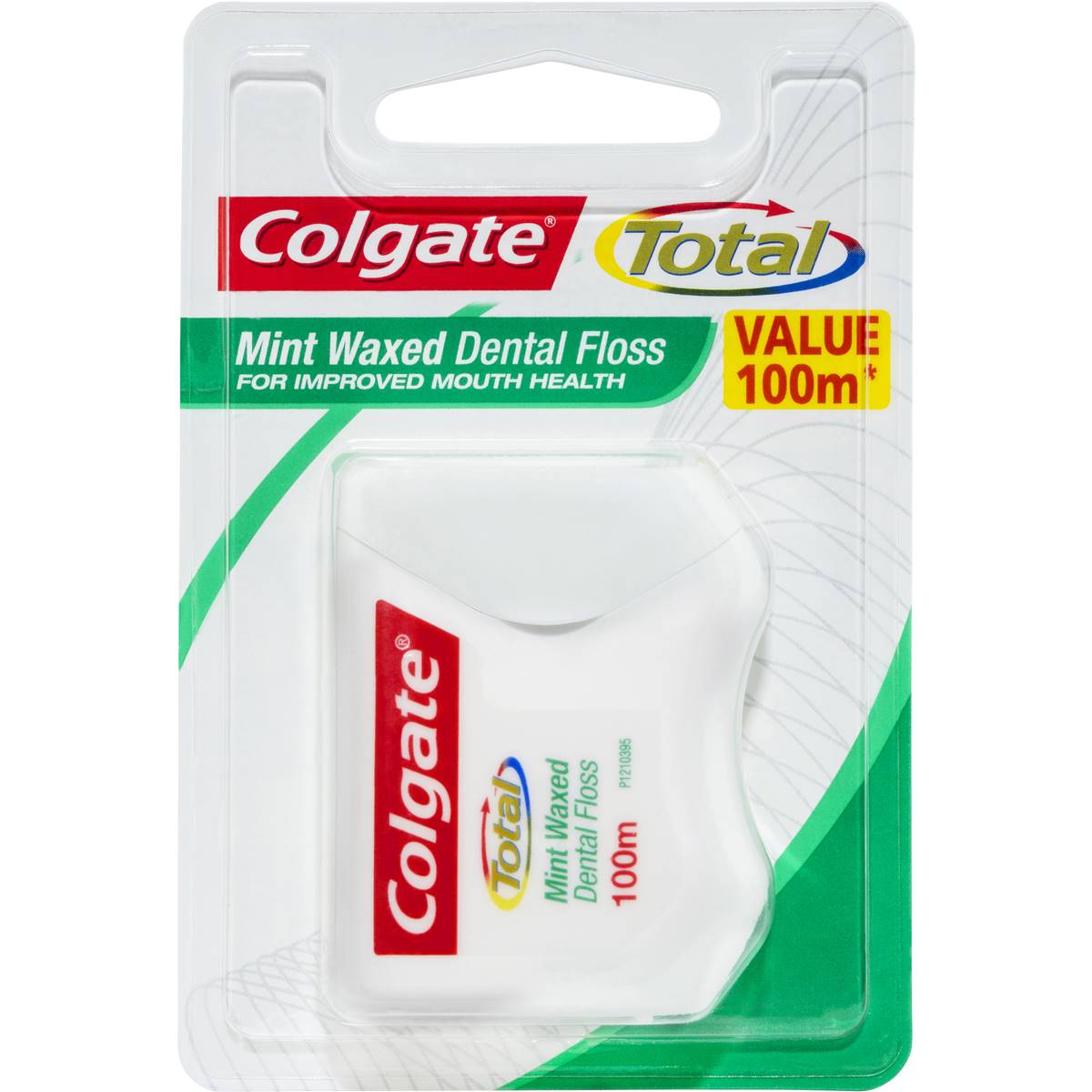 Colgate Total Mint Waxed Durable Oral Care Dental Floss 100m | Woolworths