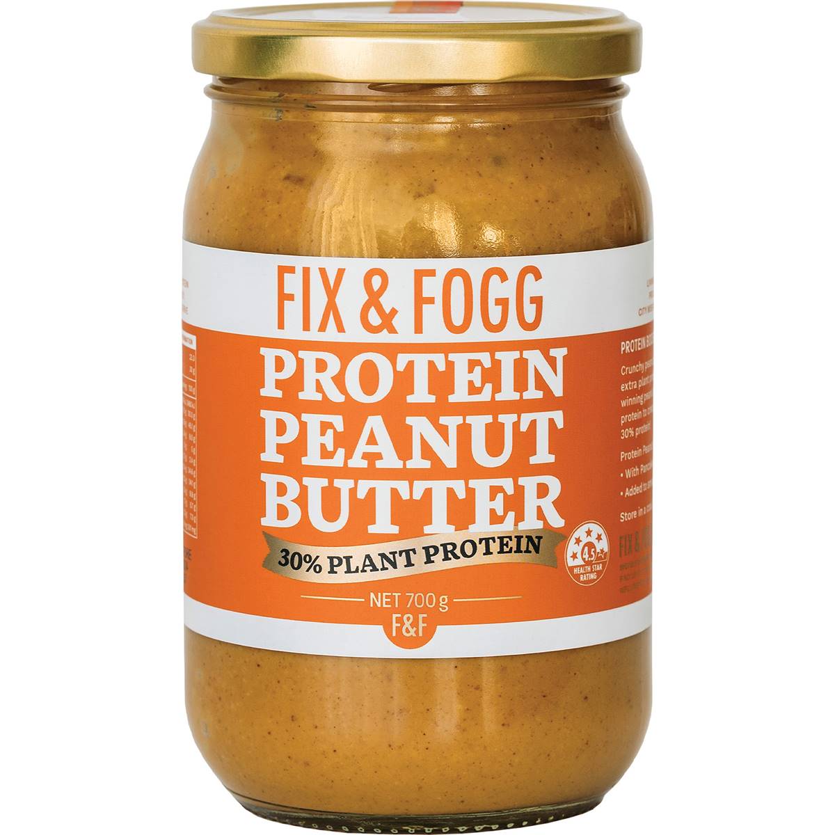 Fix & Fogg Protein Peanut Butter 700g | Woolworths