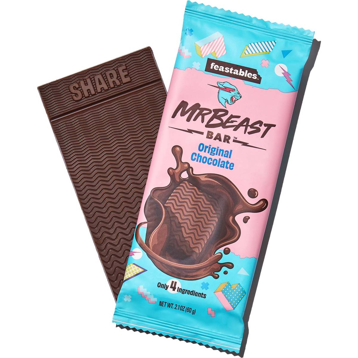 Mr Beast Feastables Original Chocolate 60g | Woolworths