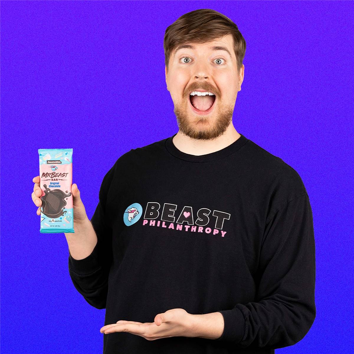 Mr Beast Feastables Original Chocolate 60g | Woolworths