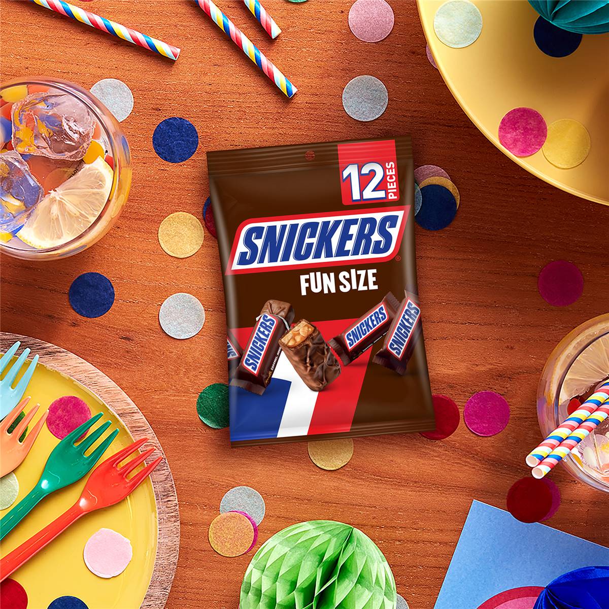 Snickers Chocolate Party Share Bag 12pc 216g | Woolworths