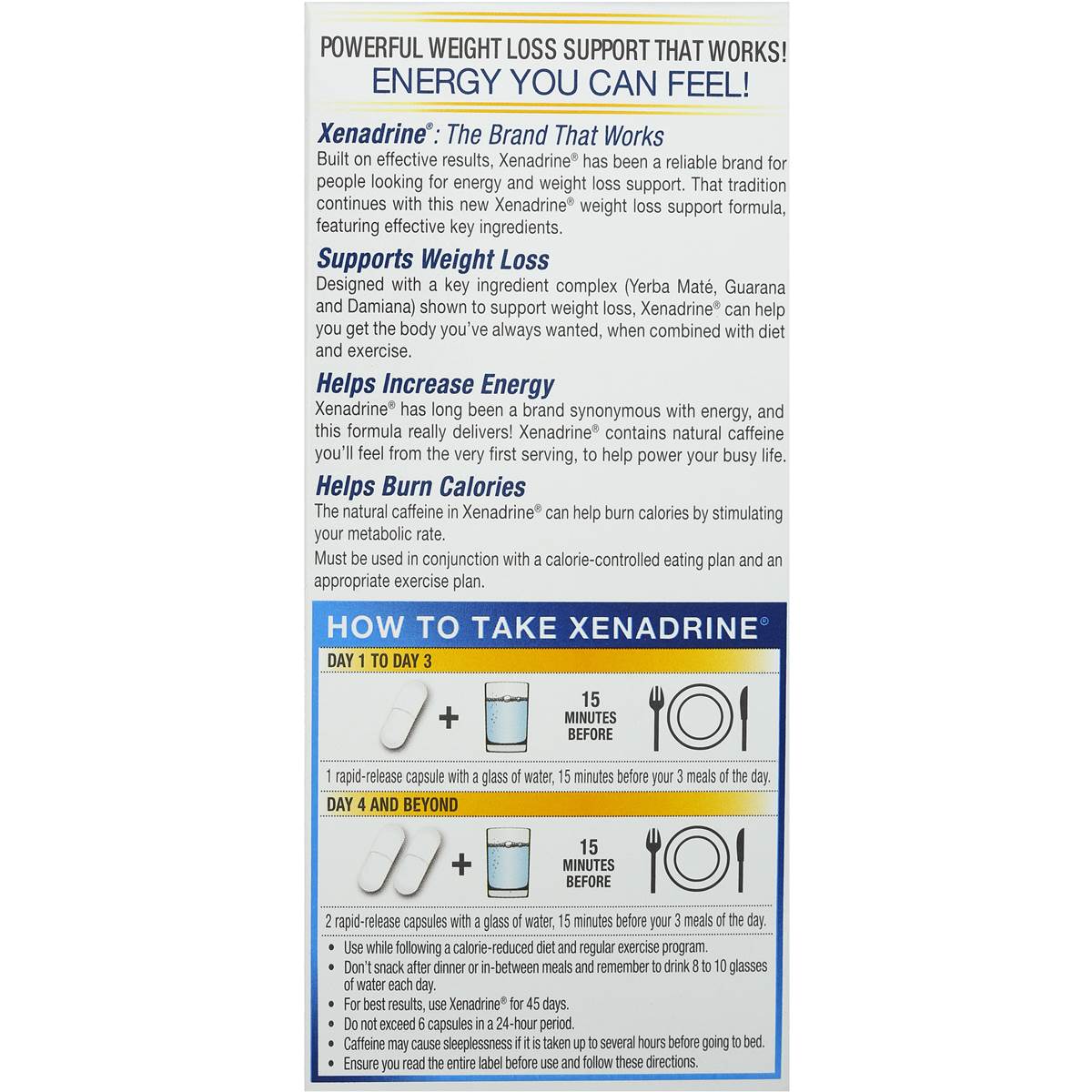 Xenadrine Ultra Tablets 60 Pack | Woolworths