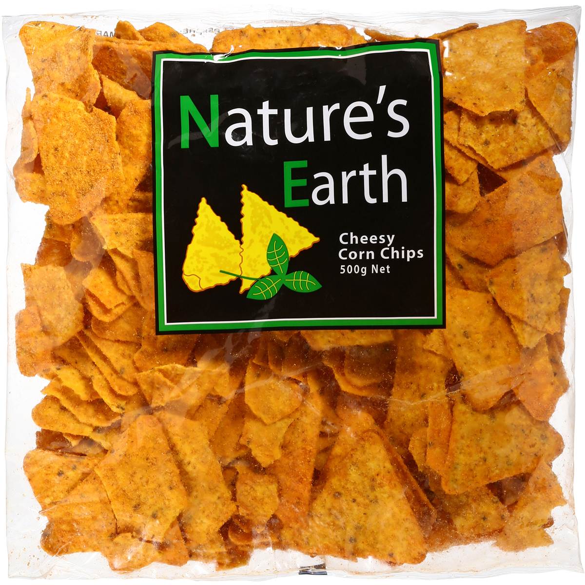 Nature's Earth Corn Chips Cheese 500g | Woolworths