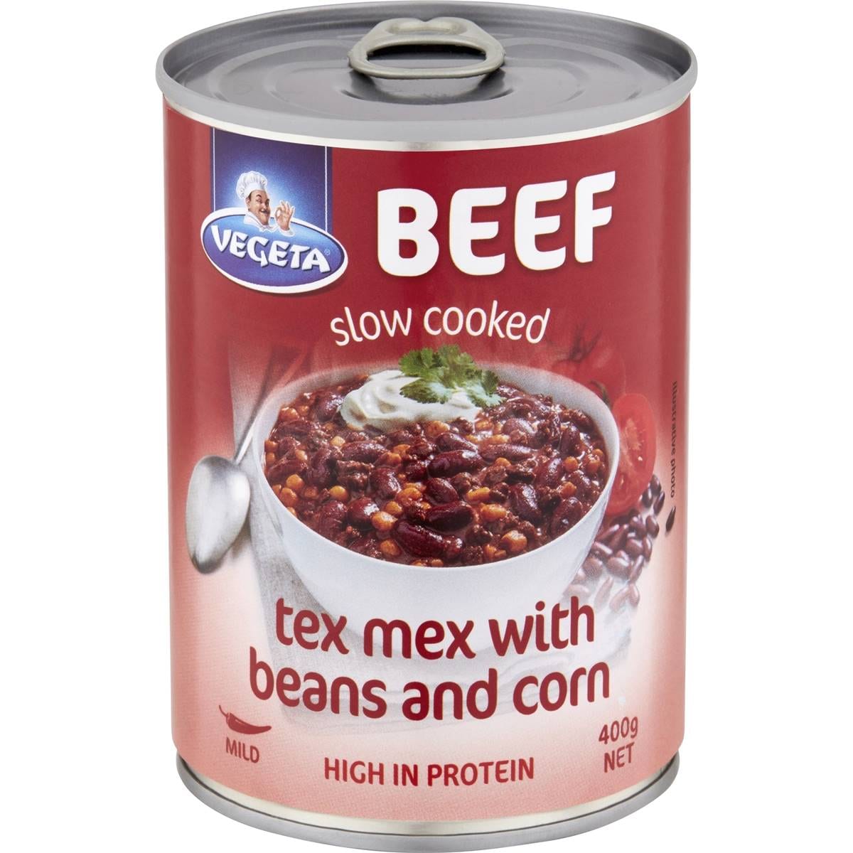 Vegeta Beef Slow Cooked Tex Mex With Beans & Corn 400g | Woolworths
