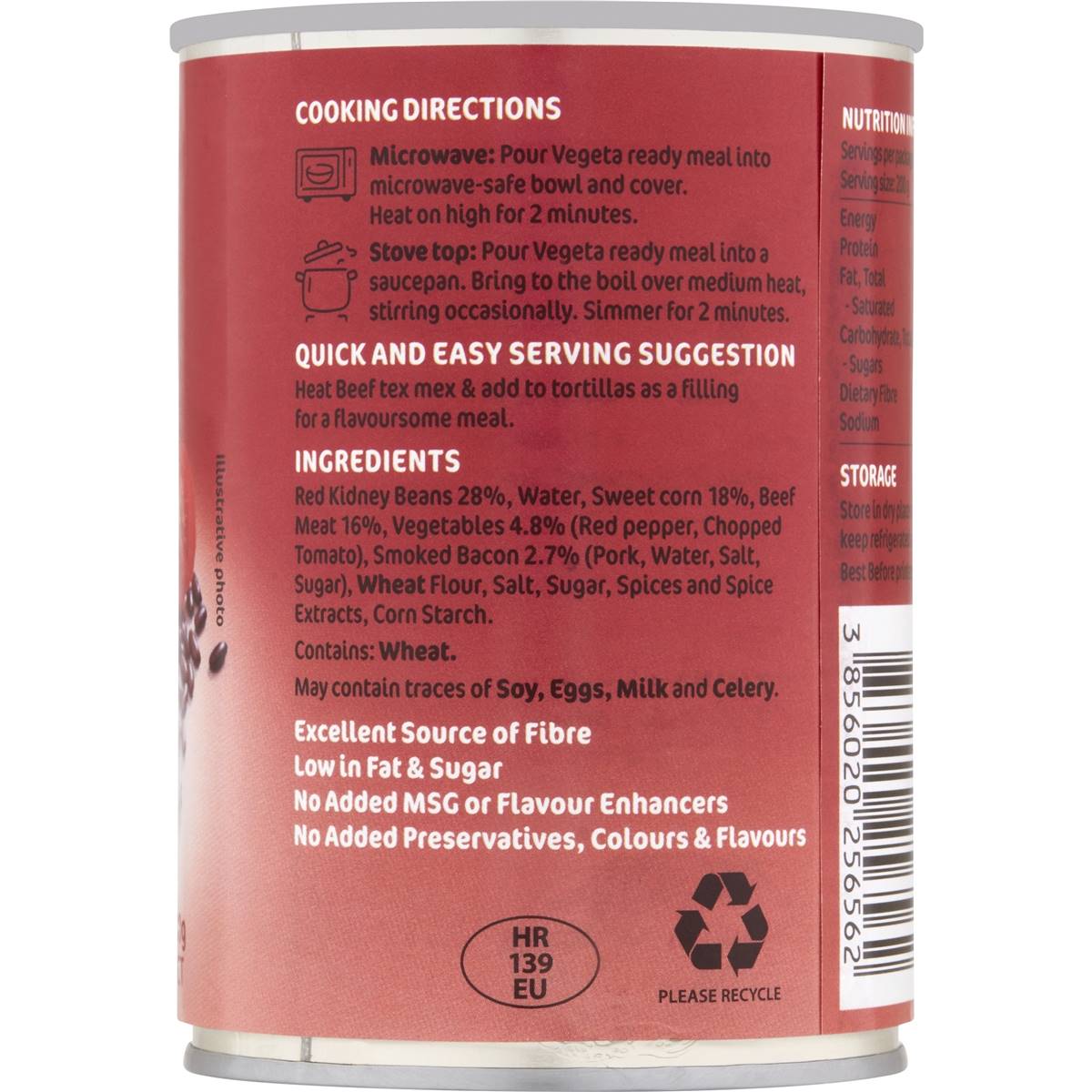 Vegeta Beef Slow Cooked Tex Mex With Beans & Corn 400g | Woolworths