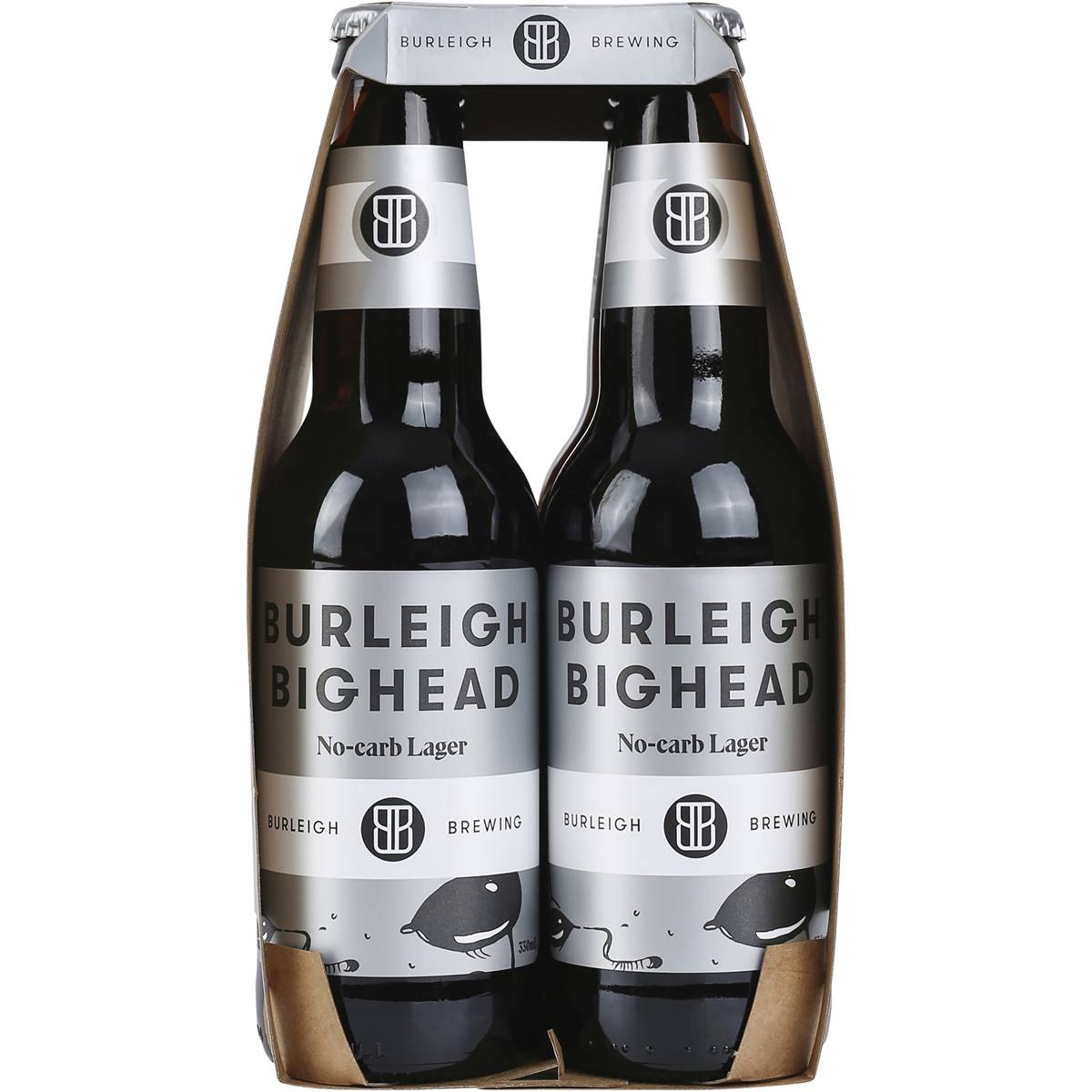Burleigh Brewing Co. Big Head No Carb Beer Bottles 330ml X 6 Pack ...