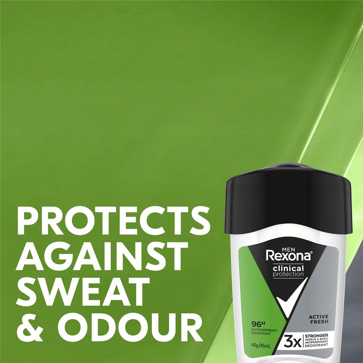 Rexona Men Clinical Protection Deodorant Active Fresh 45 Ml | Woolworths