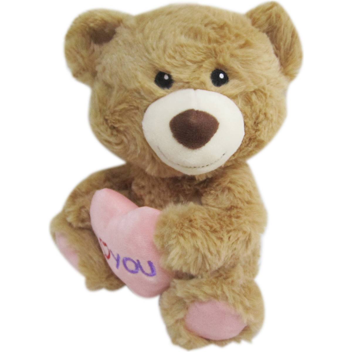 Valentine's Day 20cm Bear With Heart Cream Each | Woolworths