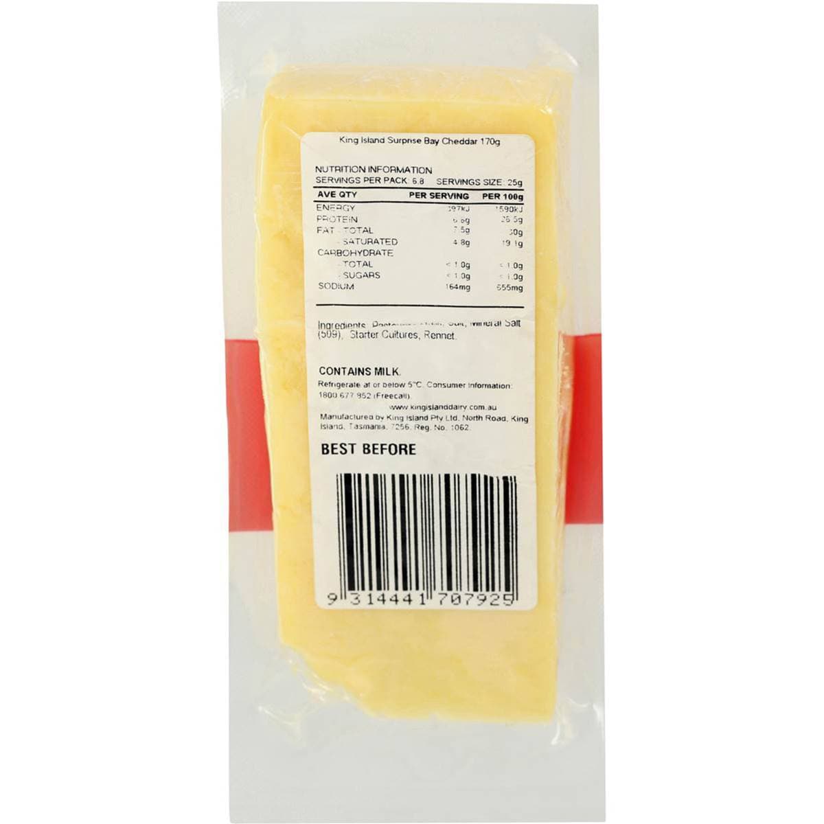 King Island Dairy Surprise Bay Cheddar at Sebastian Queale blog