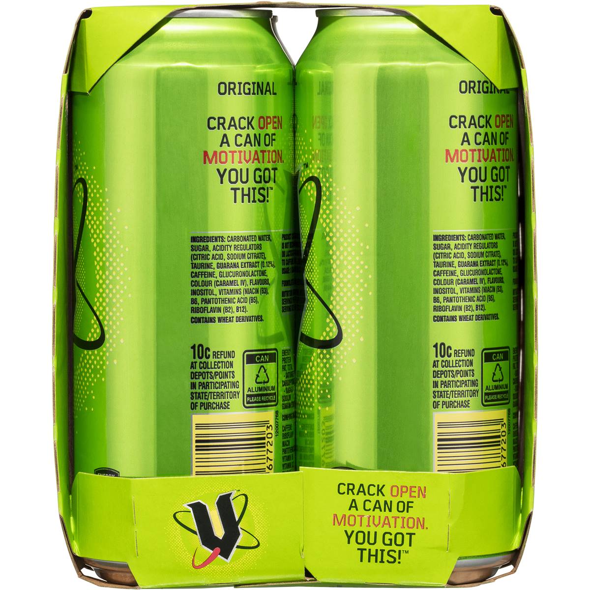V Energy Drink 500ml X4 Pack | Woolworths