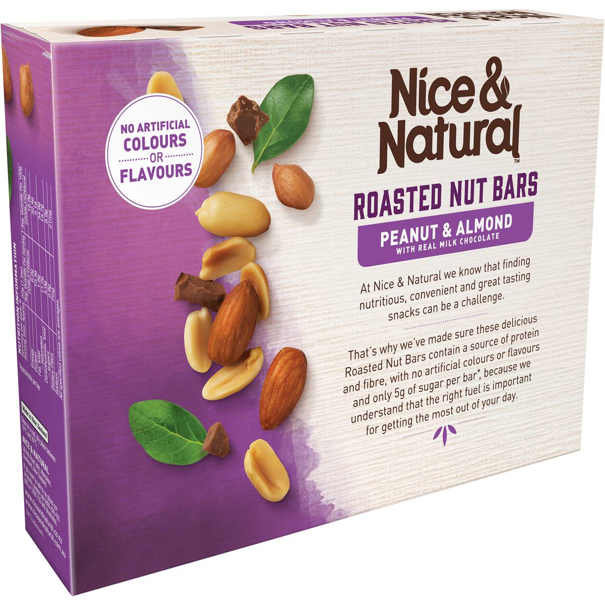 Nice & Natural Roasted Nut Bars Almond 6 Pack | Woolworths