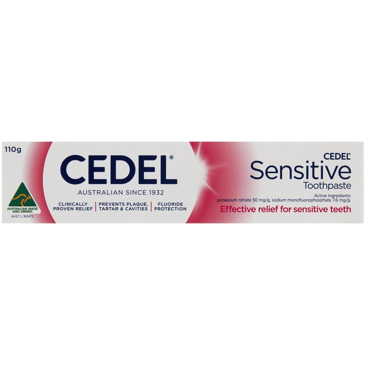 Cedel Toothpaste Sensitive 110g | Woolworths