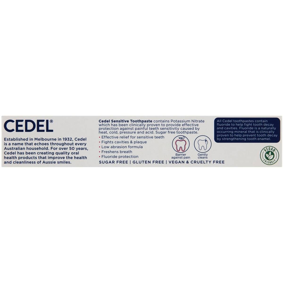 Cedel Toothpaste Sensitive 110g | Woolworths