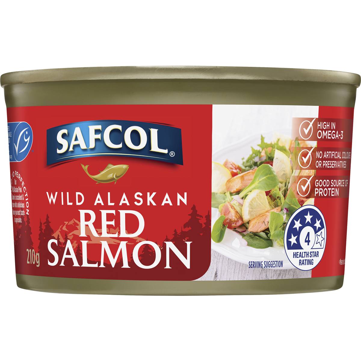 Safcol Wild Alaskan Red Salmon 210g | Woolworths