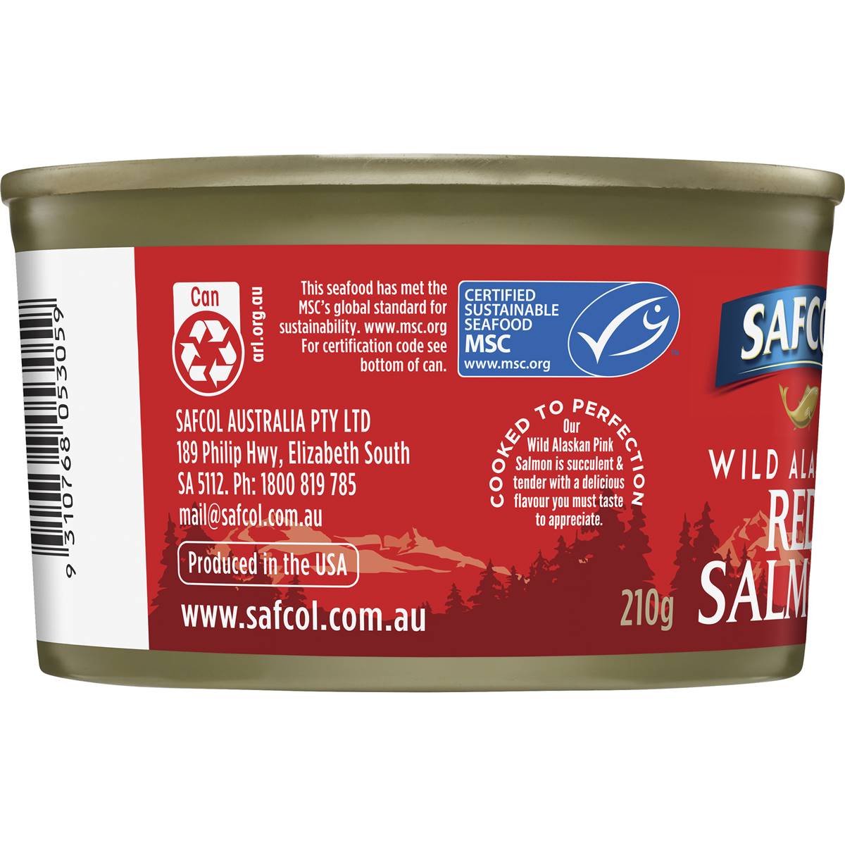 Safcol Wild Alaskan Red Salmon 210g | Woolworths