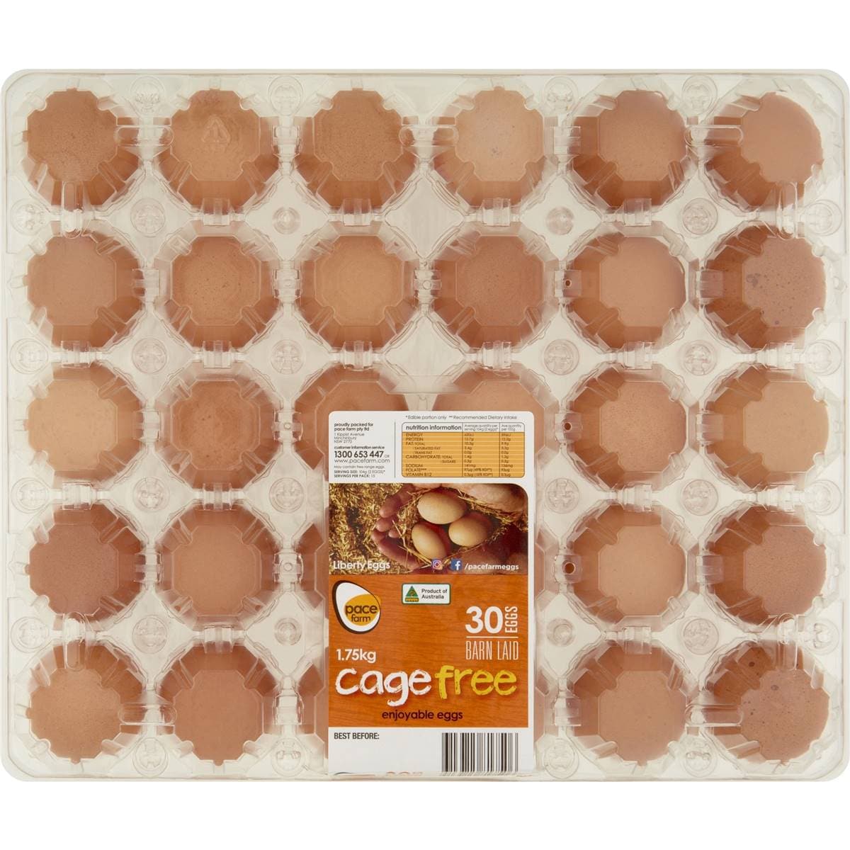 Liberty Barn 30 Cage Free Eggs 1.75kg | Woolworths