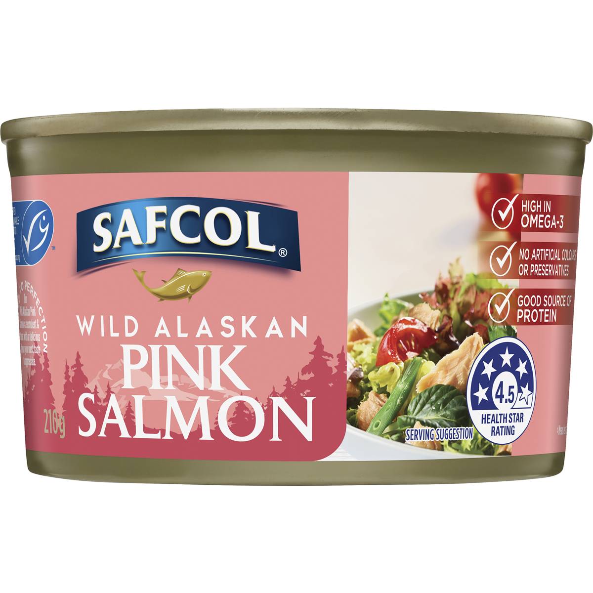 Safcol Wild Alaskan Pink Salmon 210g | Woolworths