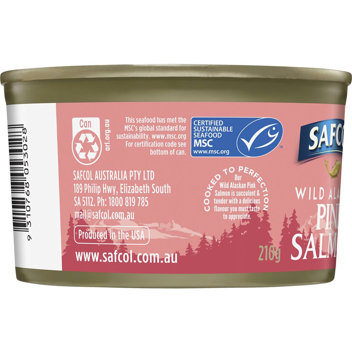 Safcol Wild Alaskan Pink Salmon 210g | Woolworths