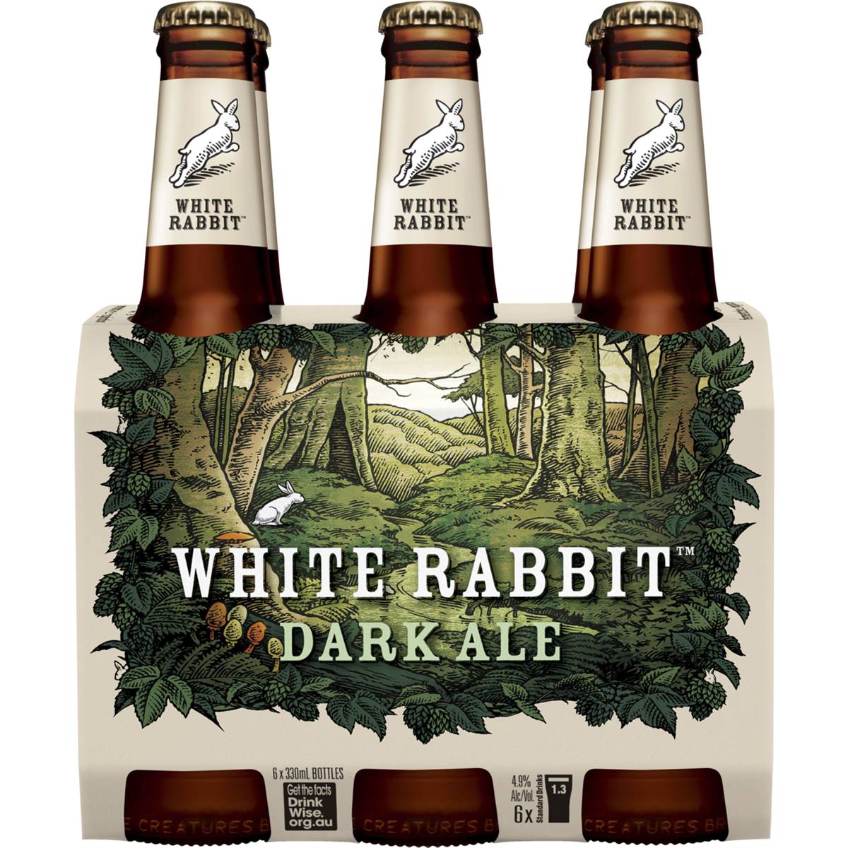 White Rabbit Dark Ale Bottle 330ml | Woolworths