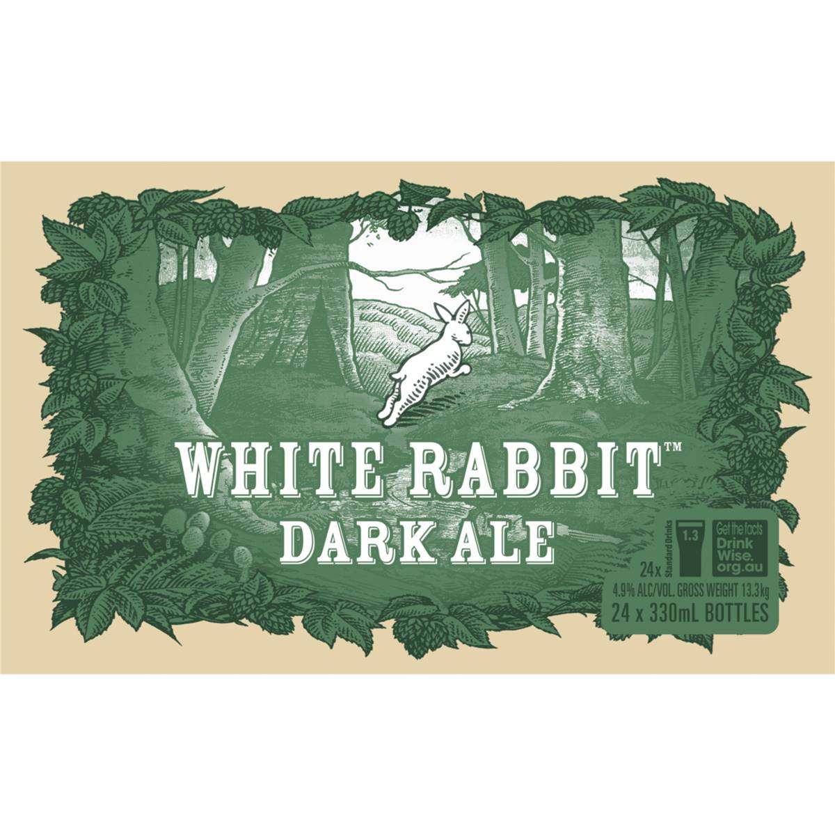 White Rabbit Dark Ale Bottle 330ml | Woolworths