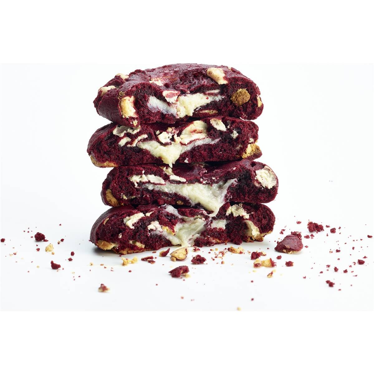 Cookieman Loaded Red Velvet Cheesecake Filled Cookies 2 Pack | Woolworths