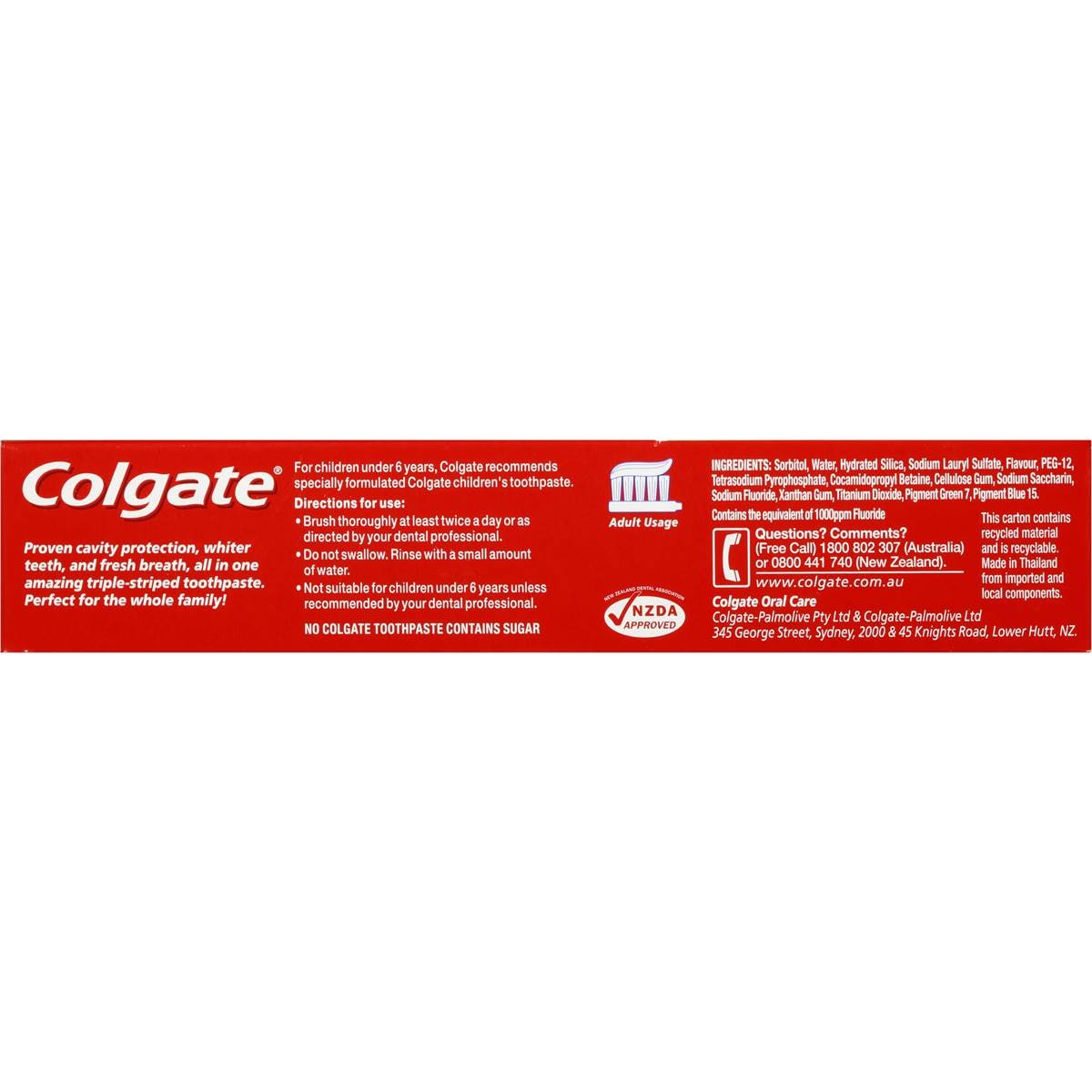Colgate Toothpaste Triple Action 80g | Woolworths