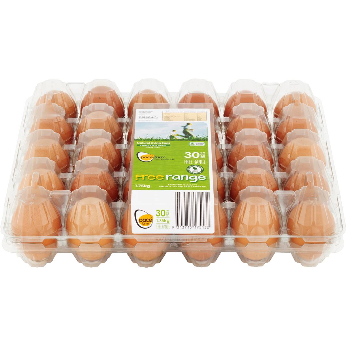 Pace Farm Free Range Eggs 30 Pack | Woolworths