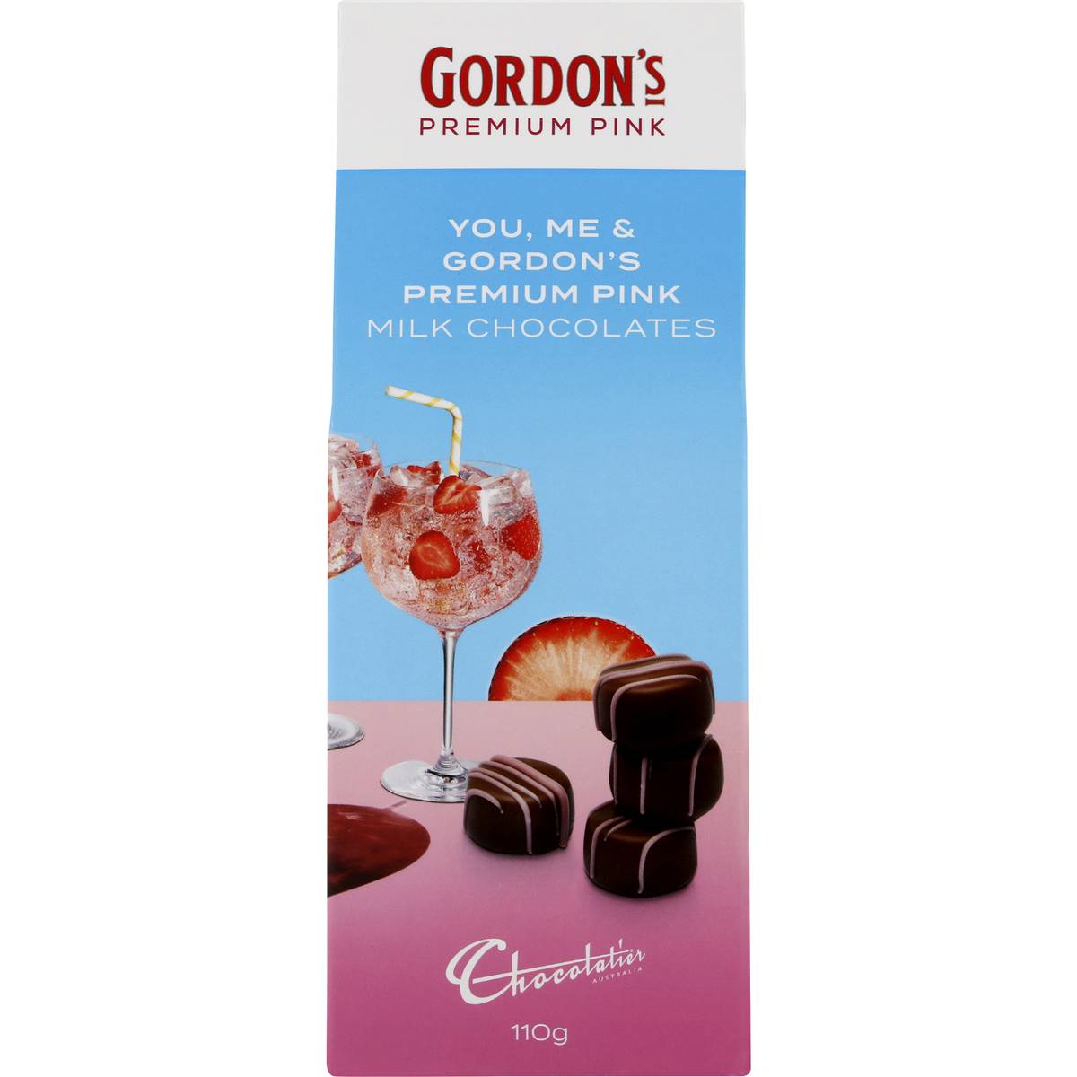 Gordon's Gordon's Pink Gin Milk Chocolates 110g | Woolworths