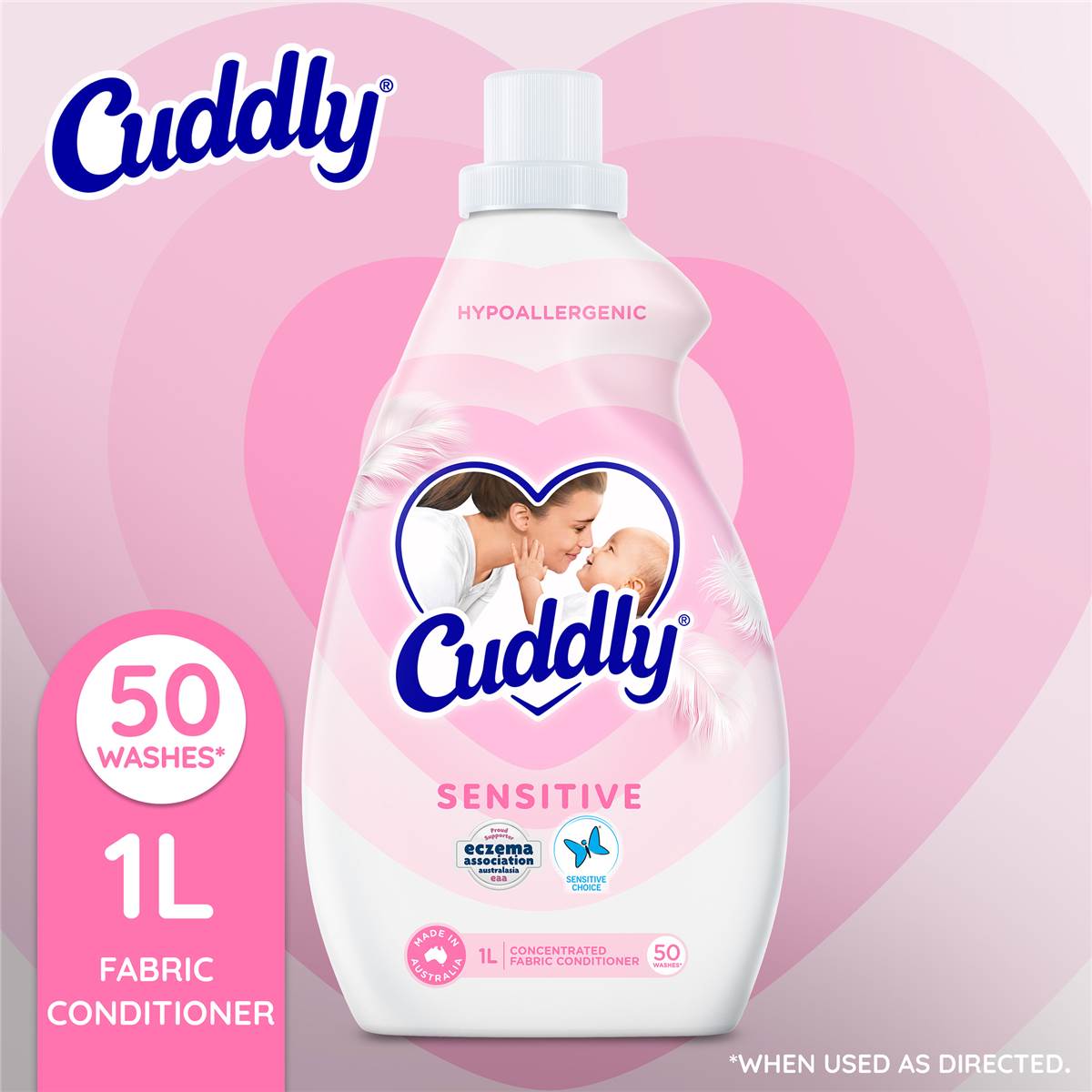 Cuddly Ultra Fabric Softener Sensitive 1l | Woolworths