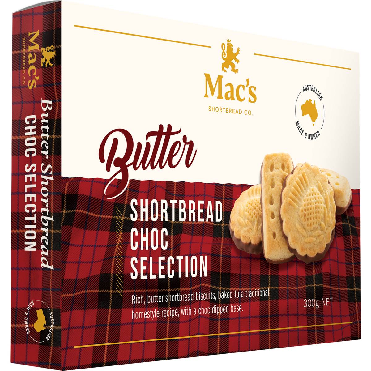 Macs Shortbread Choc Selection 300g | Woolworths