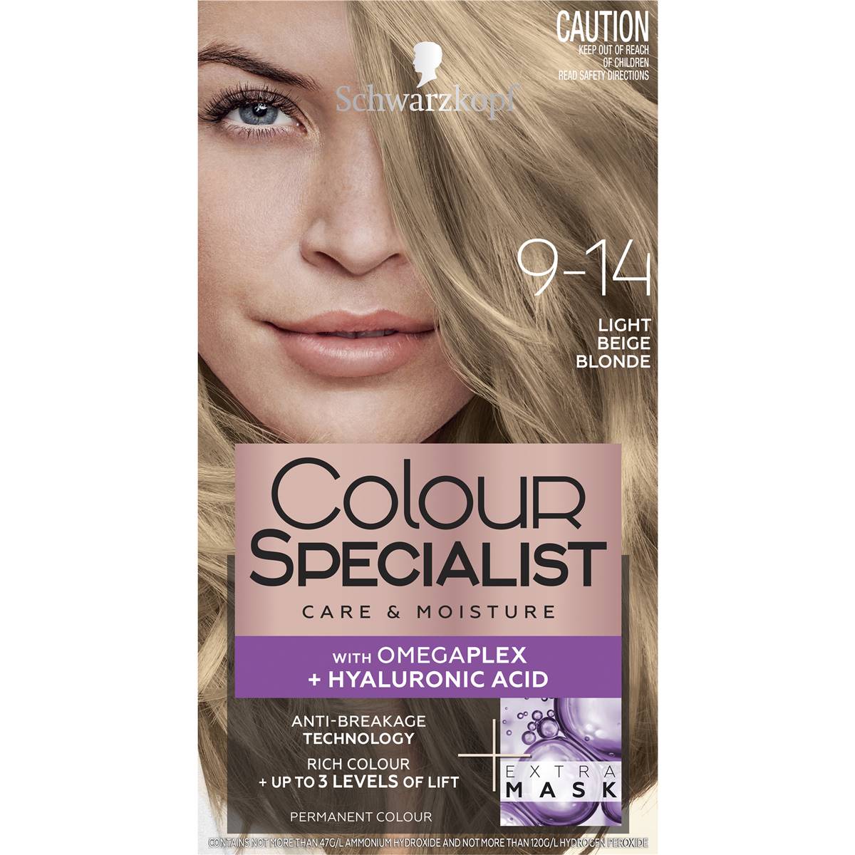 Schwarzkopf Colour Specialist Hair Colour 9-14 Light Beige Blonde Each ...